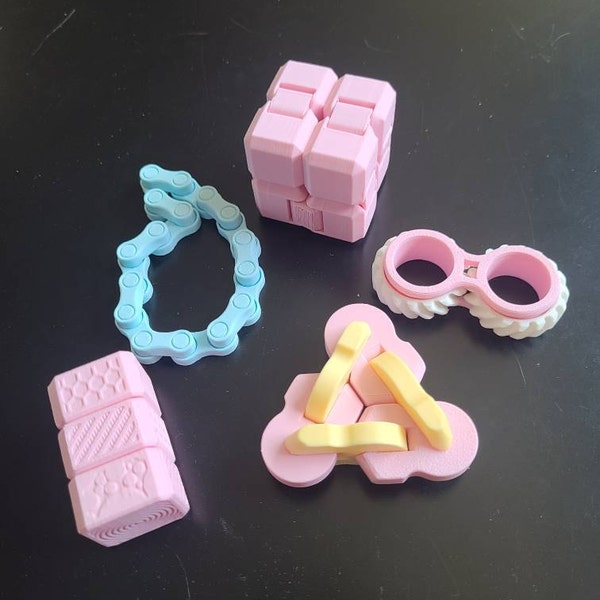 3D Printed Mini Articulated Animals, Fidget, Display, Toy, Colorful ...