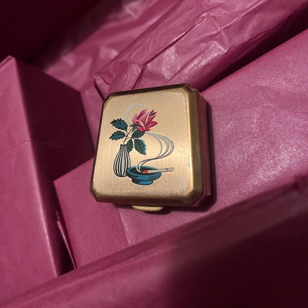 Vintage Stratton Mini Box Pill Box With Persian Myths & Legends Design ...