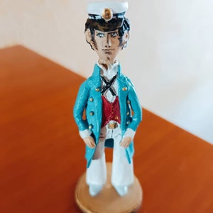 Acrobat Figure, Paper Mache Acrobat 25 Cm Tall, Mime Doll, Clown Figure ...