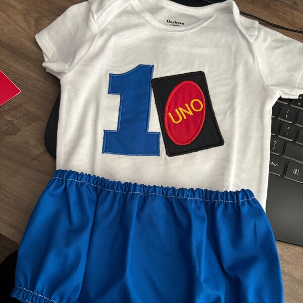 Uno First Birthday Outfit Uno Smash Cake Outfit - Etsy