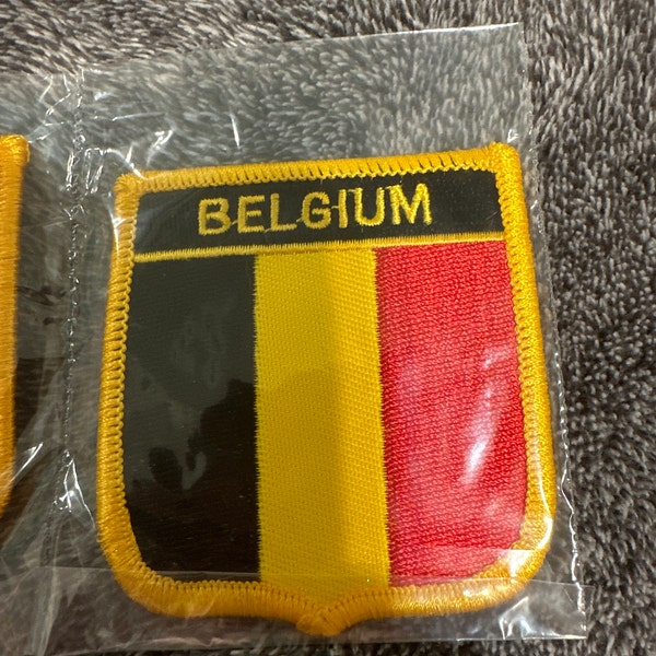Belgium Patch - Western Europe, Brussels, Antwerp, Ghent 2.75" (iron On ...