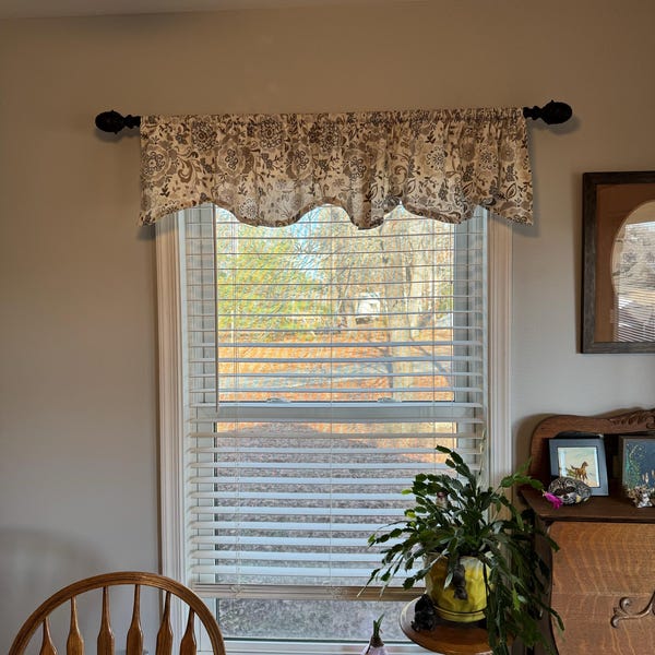 ROOSTER CHICKEN Kitchen Window Valance, Kitchen Window Curtains, Window ...