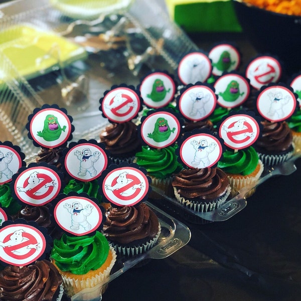 Ghostbusters Cupcake Toppers - Etsy