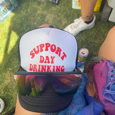 Support Day Drinking Hat Day Drinking 4th of July Trucker Hat 4th of ...