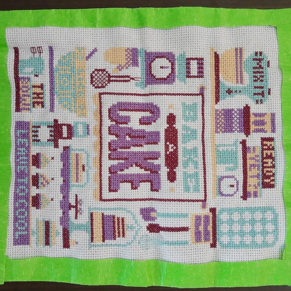 Bake a Cake - Cross Stitch Pattern (digital Format - PDF) - Etsy