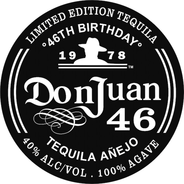 Tequila Don Julio Añejo Label, 6CM, PNG and PDF, High Resolution, Front ...