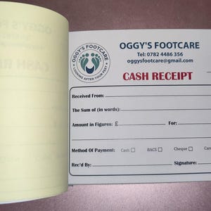 Personalised A5 Duplicate Invoice Book / Bill Book / NCR Pad / Receipt ...