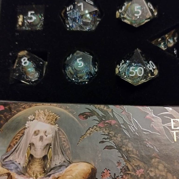 Andromeda Luxe - Galaxy Dice, Planet Dice, Astronomy, Handmade Resin ...