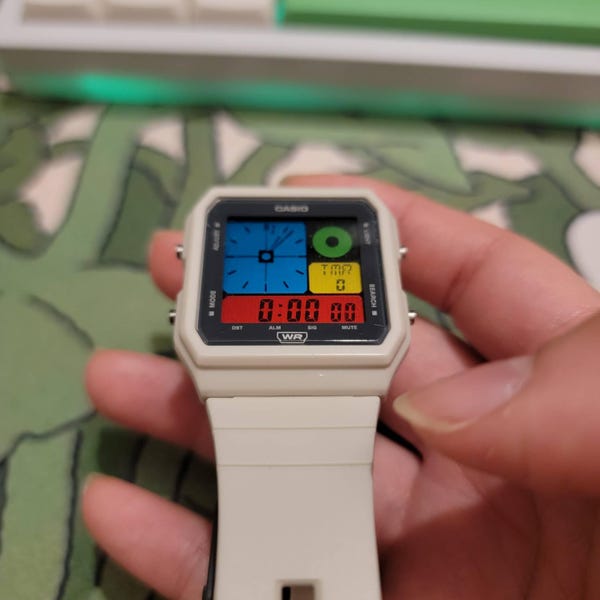 Custom Casio AE1200 Watch - Negative Display Mod -world Time- Digital ...