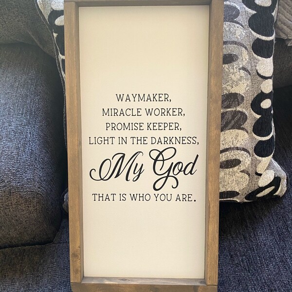 Waymaker Wood Sign - Etsy