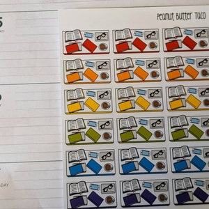 Reading Challenge Planner Stickers Reading Planner Stickers - Etsy