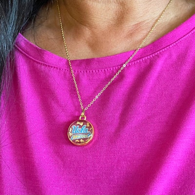 Custom College Necklace, Gold/silver College Logo Necklace, College ...
