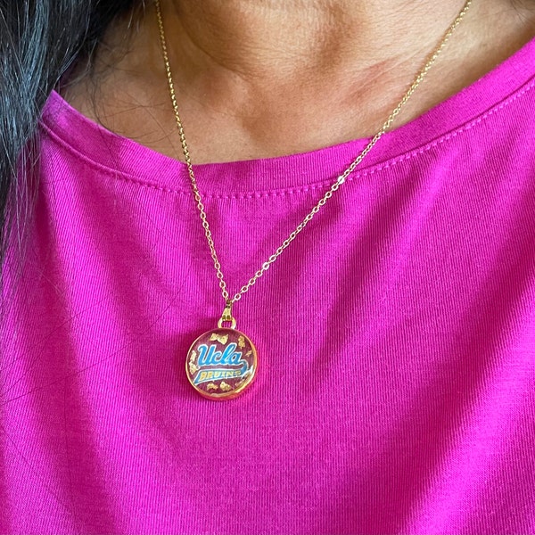 Custom College Necklace, Gold/silver College Logo Necklace, College ...
