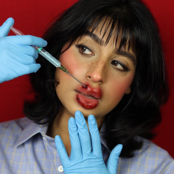 Plastic Surgery Botched Lips Prosthetic // Encapsulated Silicone ...