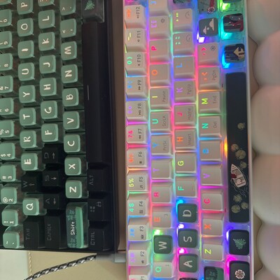 Chinchilla Blue Keycaps 148 Artisan Keycaps Set Ergonomic Thick PBT ...