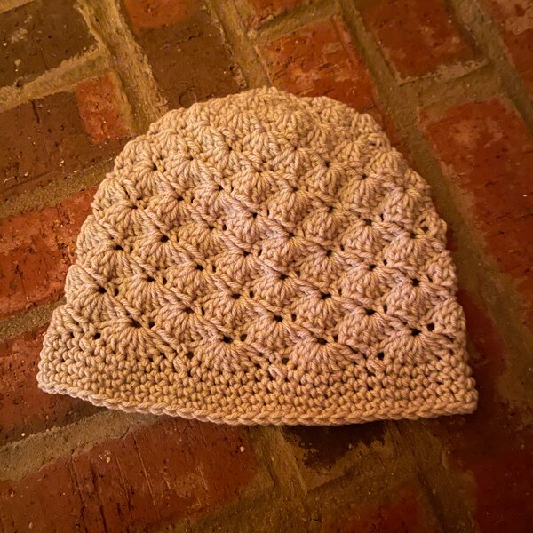 Wavy Shells Beanie - Crochet Shell Stitch Hat PATTERN (PDF Download) - Etsy
