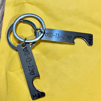 Engraved Keychainpersonalized Keychaincustom - Etsy