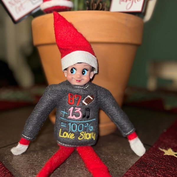 Elf Doll Policeman Sweater and Police Hat Outfit Christmas Set - Etsy