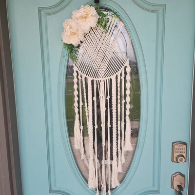 Design Your Own/custom Floral Macrame Hoop, Nursery Decor, Flower ...