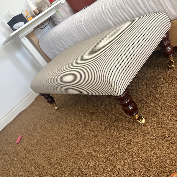Large Footstool in Your Own Fabric Coffee Table in Your Fabric Large ...