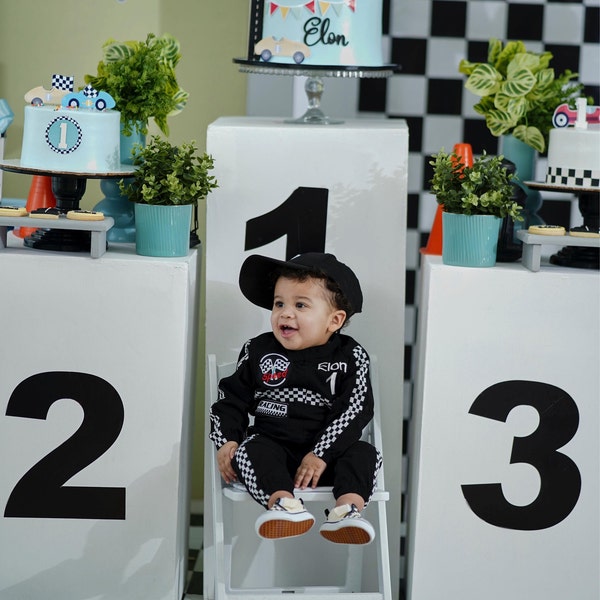 Fast One Birthday-race Car Birthday -two Fast Birthday Custom Race Suit ...