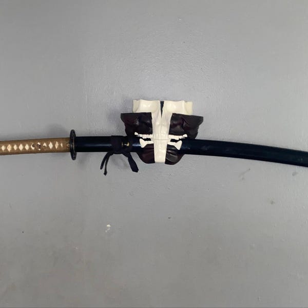 Oni Mask Dual Katana Display - Etsy
