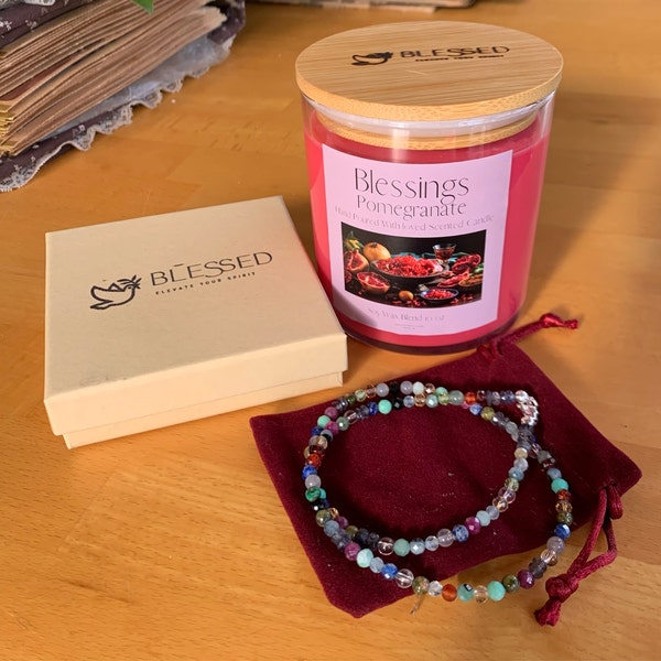 Impression Jasper Bracelet With Sterling Silver Cross and Beads ...