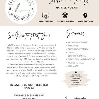 Notary Invoice Template Invoice for Notary Public Loan Signing Agent ...