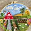 Red Barn Farm Pdf Downloadable Embroidery Pattern - Etsy