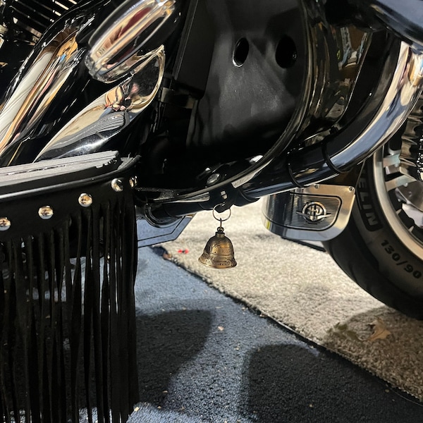 Motorcycle Gremlin Angel Bell - Made From Two Angel Medallions - Etsy