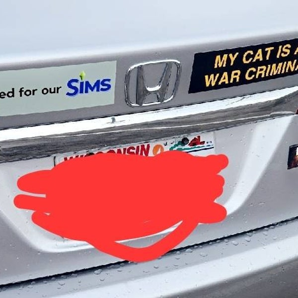 Wizard Bumper Sticker Funny, Cute Car Sticker Decals, Cursed Bumper ...