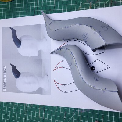 DIY Foam Horn Pattern Collection / Cosplay Horns / Dragon Horns / Ram ...