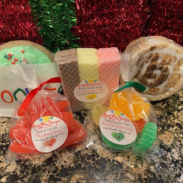 Cherry Fish Soap Set Fish Soap, Sweet Candy Soap, Teen Gift, Novelty ...