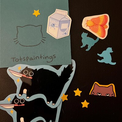 Danger Kitty Sticker / Cat Sticker / Vinyl Sticker / Journaling ...