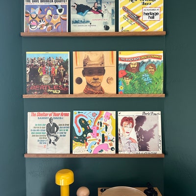 Record Storage Stand / Front Flip Case / Vinyl Display Case - Etsy