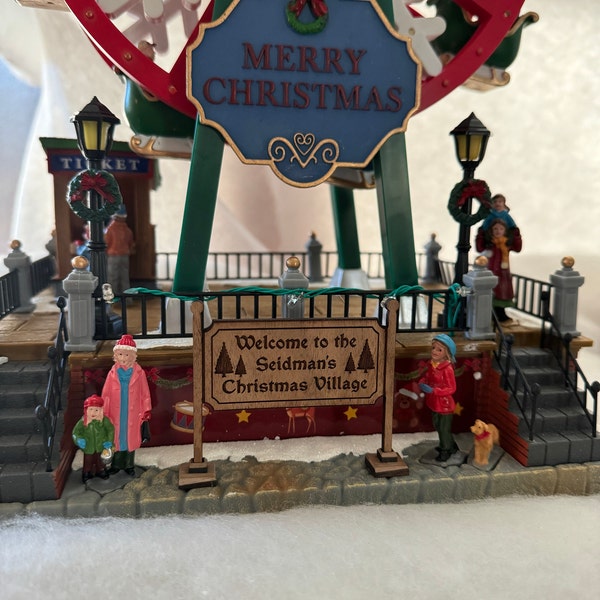 Custom Christmas Village Welcome Sign, Welcome to Our Village Sign ...