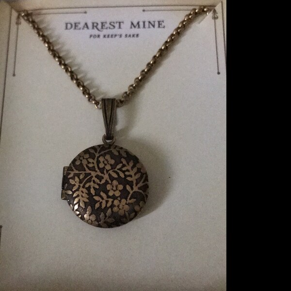 Shiny Gold Secret Message Locket - Gold Ball Locket Necklace - Gift for ...