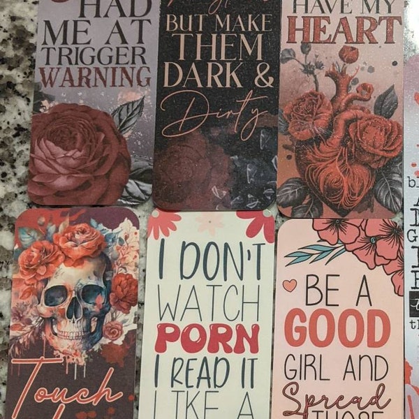 Dark Romance Bookmarks, Trigger Warning Bookmark, Book Marks, Bookmark - Etsy