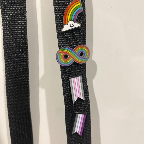 Asexual Ribbon Pin — Minimalist Queer Pride Subtle Small Accessory ...