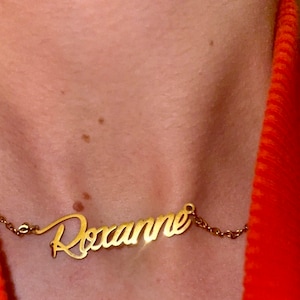 Custom Name Necklace, Sam Nameplate Necklace, Personalized Letter Name ...