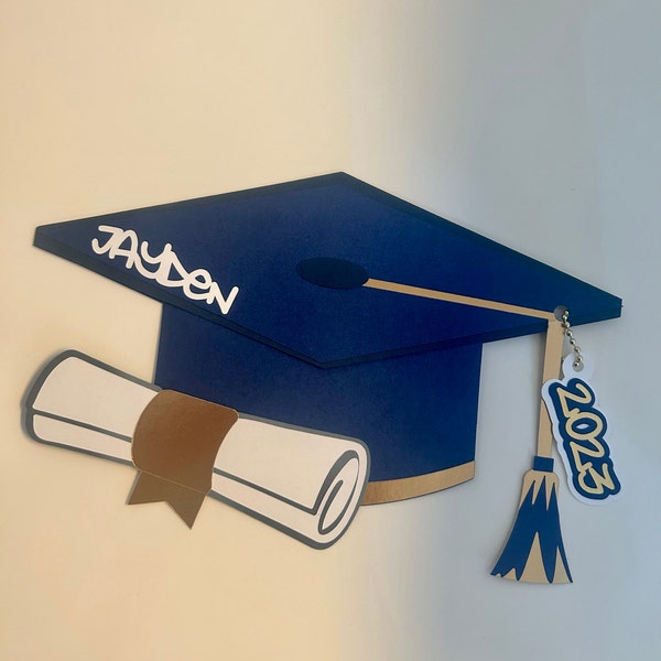 Graduation Cap Card, DIY Graduation Card, Grad Cap Svg, Graduation SVG ...