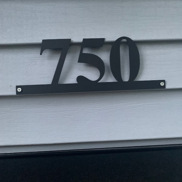 Metal Address Plaque for House, Address Number, Metal Address Sign ...