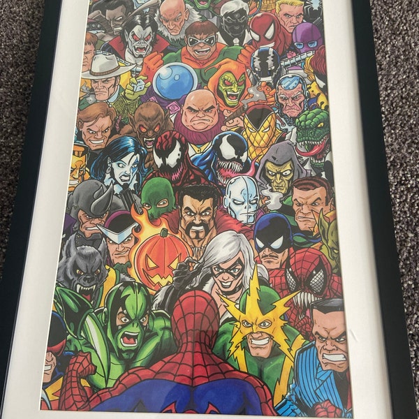 Spider-man Rogues Gallery - 11x17 Fine Art Print - Etsy