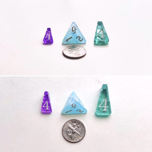 D4 Dice, Unique Facet Shaped, Fantasy Dnd Prop, Great for Use in Spell ...