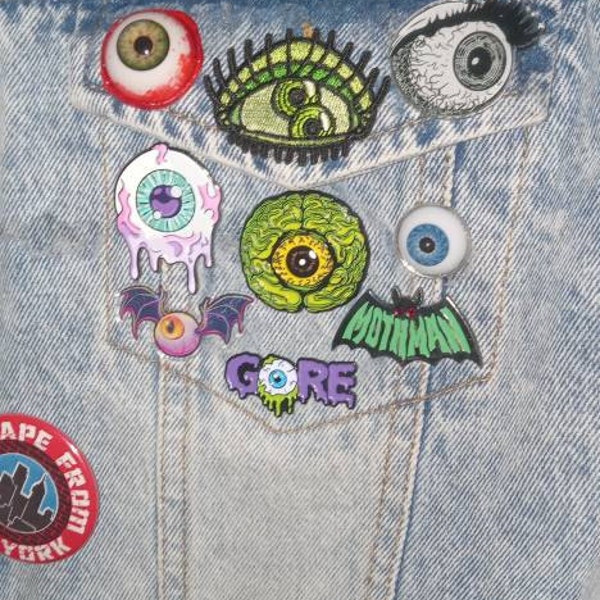 5” Mothman Stained Glass Iron on Patch for Denim Jacket Cryptid ...