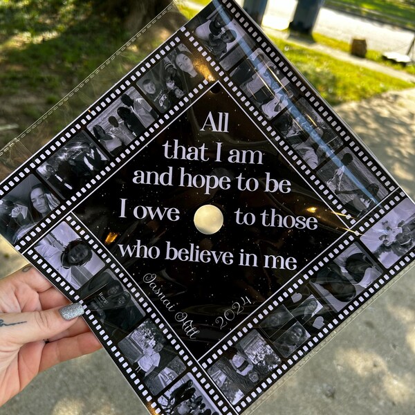 Social Worker Graduation Cap Topper, Advocate Support Empower Printed ...