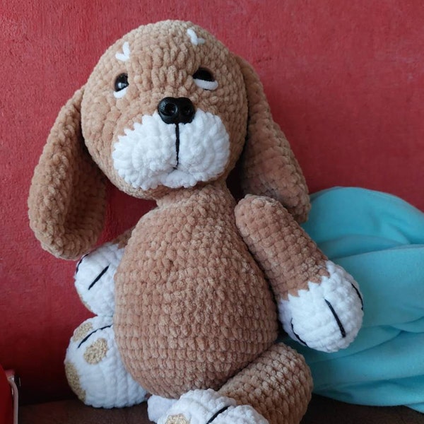 Crochet Dog Pattern, Plush Dog Toy, Amigurumi Dog Pattern, Crochet ...