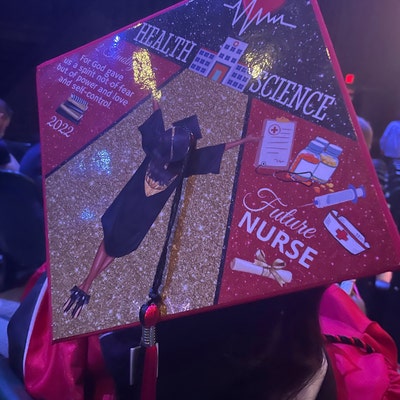 Graduation Cap Topper Label/criminal Justice Major/ Future FBI - Etsy