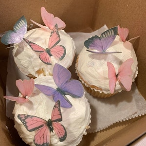 Wedding Cake Topper EDIBLE BUTTERFLIES Assorted Yellow | Etsy