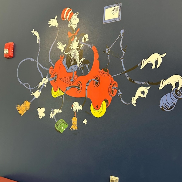 Dr Seuss Lorax Truffula Tree Wall Decal Wall Sticker Wallpaper for Kids ...